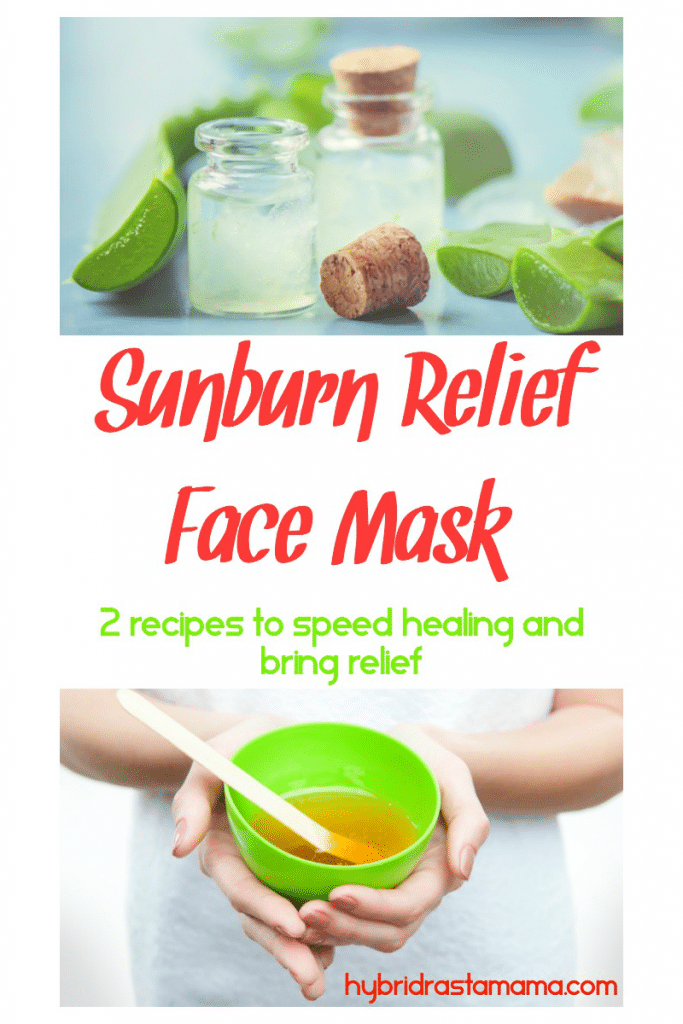 Sunburn Relief Face Mask (2 Ways) | Hybrid Rasta Mama
